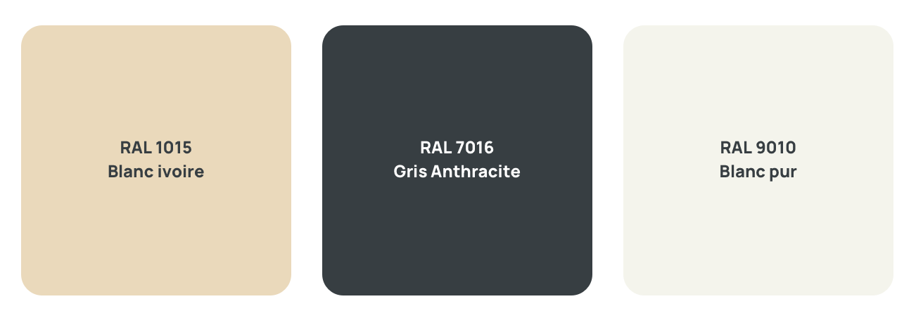 Découvrez tous nos RAL pour vos pliages de tôle sur commande.